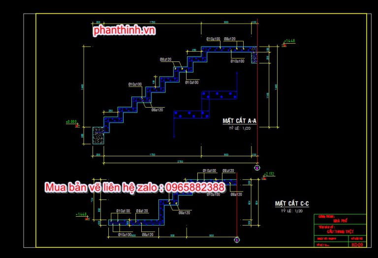 Tổng hợp thư viện bản vẽ cầu thang autocad - Link Nhanh