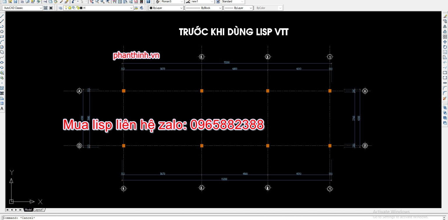 [#1] Lisp cad hay sử dụng, tổng hợp các lisp thông dụng 2023