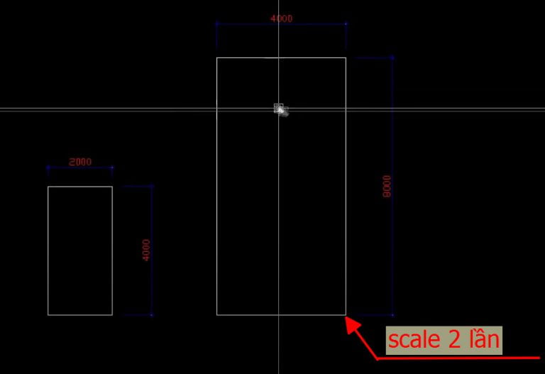 Lệnh Scale trong cad, cách sử dụng lệnh Scale trong autocad