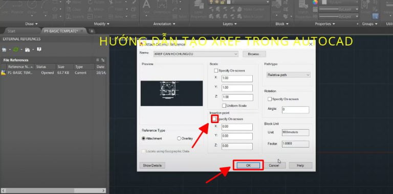 Cách phá xref trong cad, hướng dẫn tạo và phá xref trong autocad
