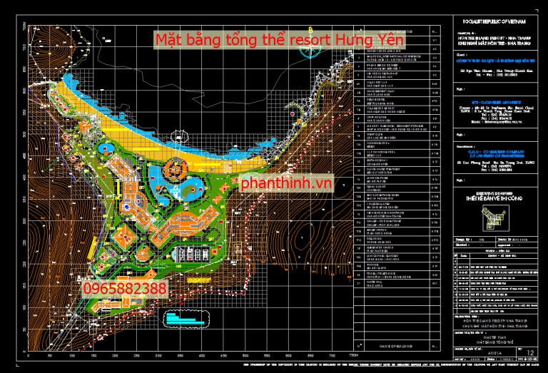 File Cad Resort đầy đủ Thư Viện Cad Khách Sạn Resort