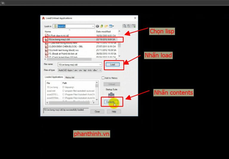 Cách cài lisp cad dùng vĩnh viễn với chỉ một lần load lisp autocad.