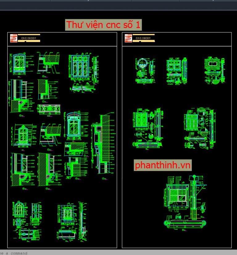 [888+] File cad cnc cực hiếm, gồm các CNC vách, CNC trần