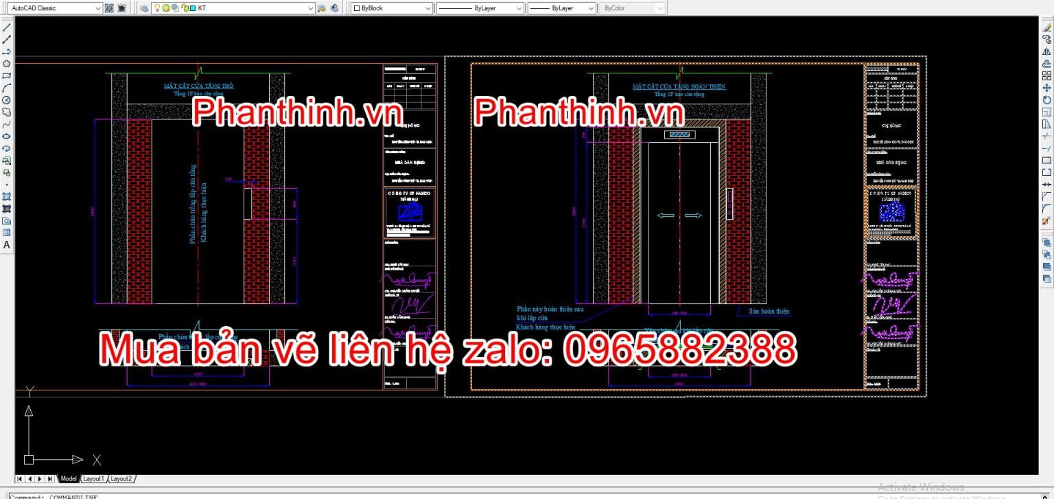 30+ Bản vẽ cad thang máy, thiết kế thang máy thông số đầy đủ