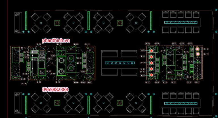 38+ Thư viện bản vẽ thiết kế bếp công nghiệp autocad đẹp.
