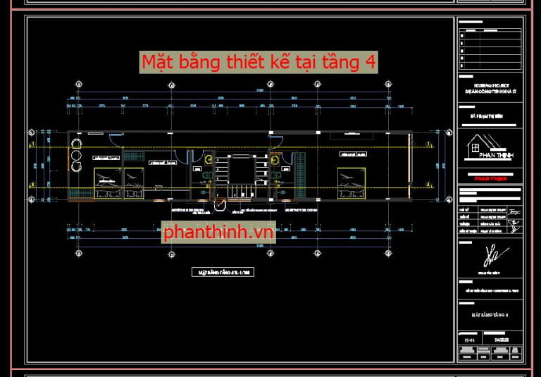 mat-bang-tai-tang-4-file-cad-nha-pho-5-tang - Thiết kế nhà Hạ Long ...