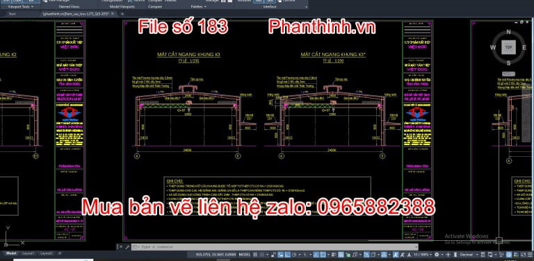Ban Ve Shop Drawing Cau Truc 5t 20t Cad - Hình ảnh số 14575