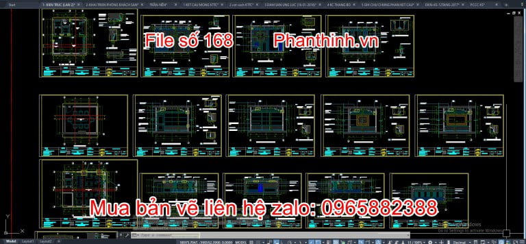 Mẫu hồ sơ khách sạn cad 5 sao 12 tầng full autocad đẹp